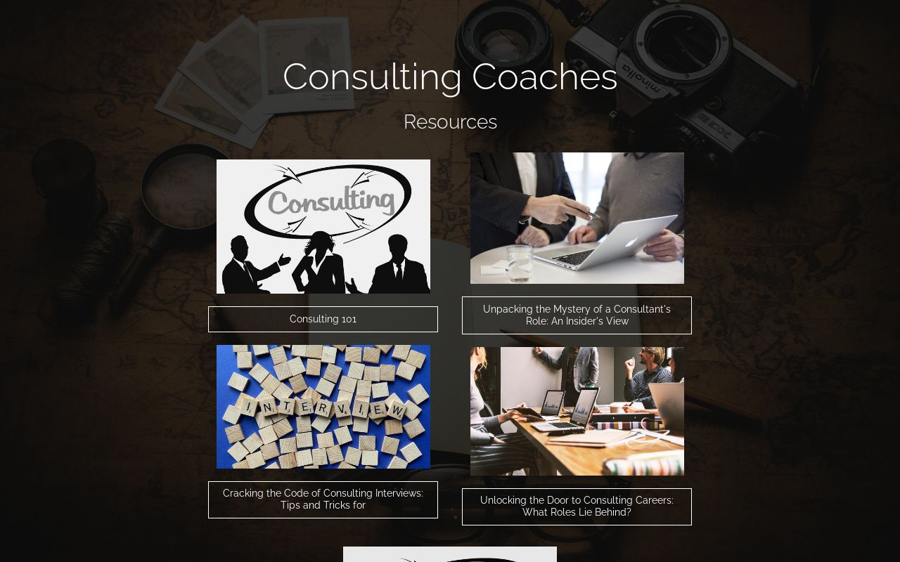 Consulting Coaches Resources